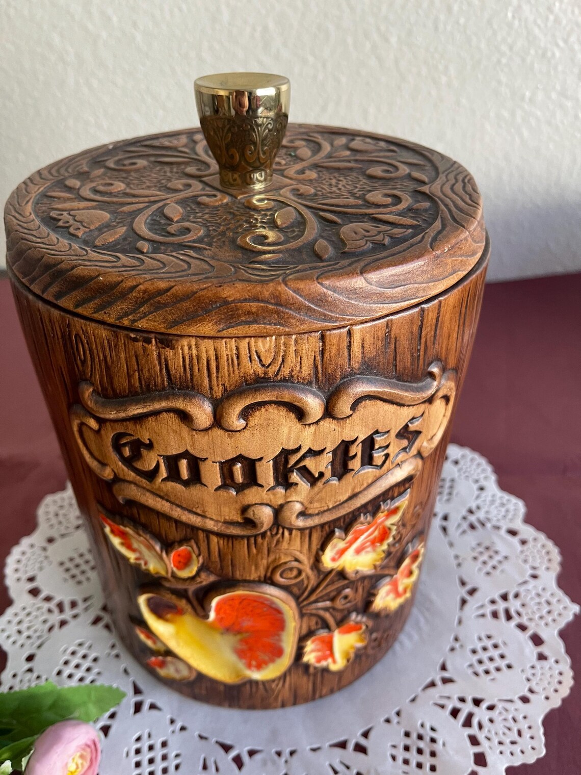 Treasure Craft Vintage Cookies Jar - Handmade Ceramic Cookies Jar ...