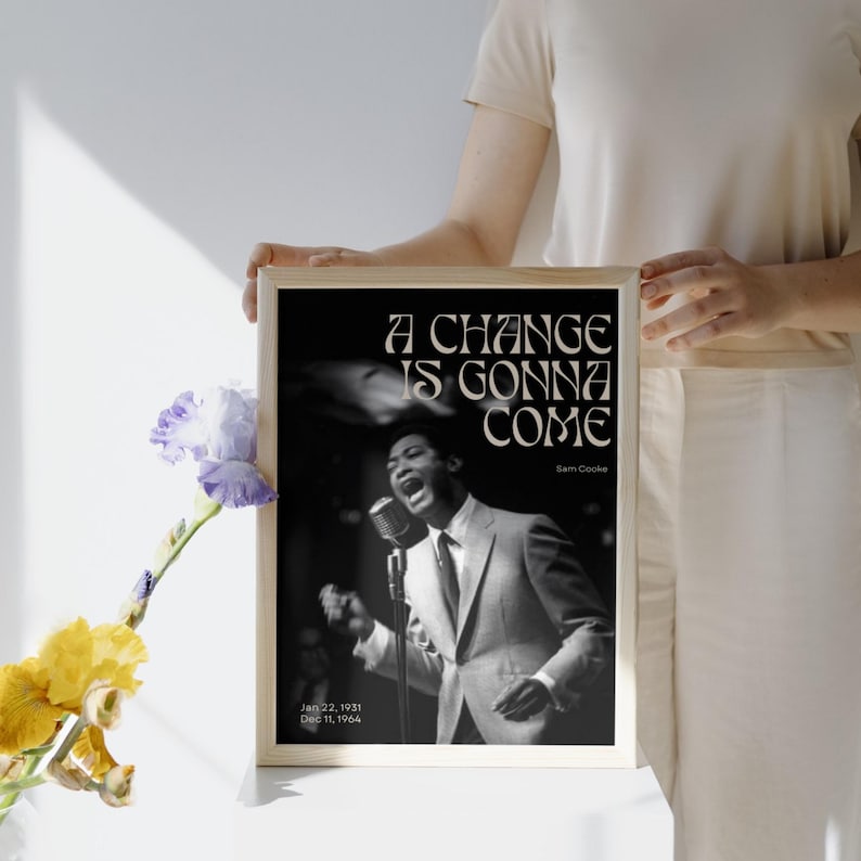 Sam Cooke A Change is Gonna Come Print Soul Music Digital Download - Etsy