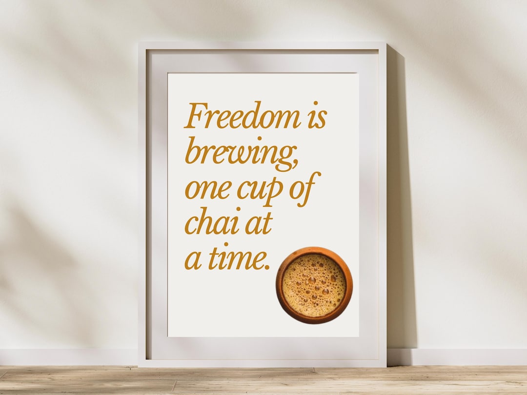 Chai Wall Art Digital Download - Dorm Room Decor South Asian Cultural ...