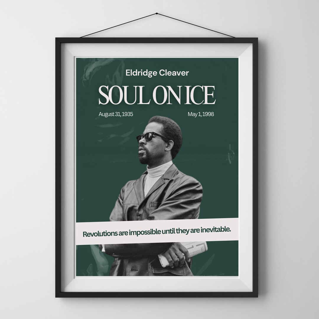 Eldridge Cleaver Soul on Ice Poster – Black Panther Leader Wall Art ...