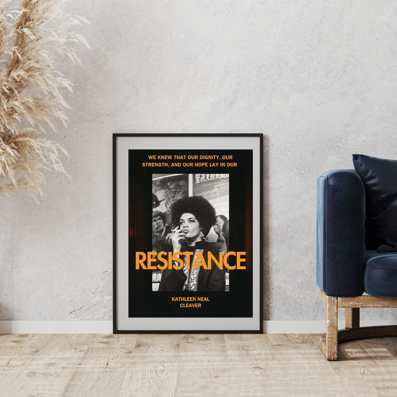 Kathleen Cleaver Black Panther Poster – Civil Rights Activist Wall Art ...