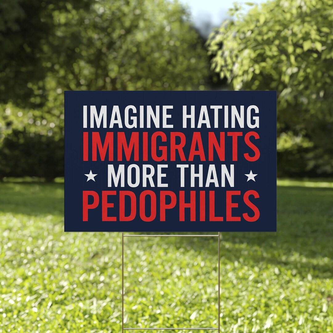 Immigrants Are Not the Problem Yard Sign, Abolish ICE Outdoor Sign ...