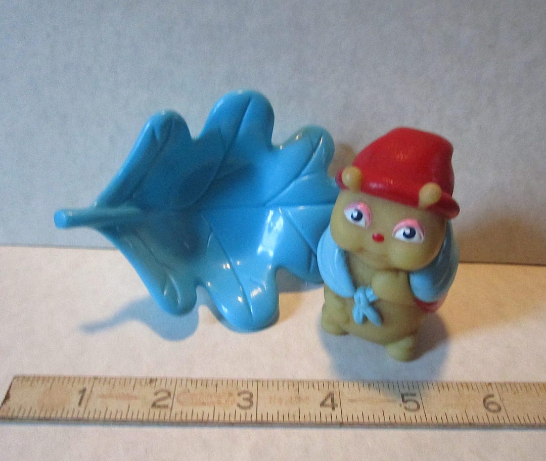 F226 Old Vintage “glo Grannybug” Glo Bug W/leaf! Retro Toy Figure! Glo ...