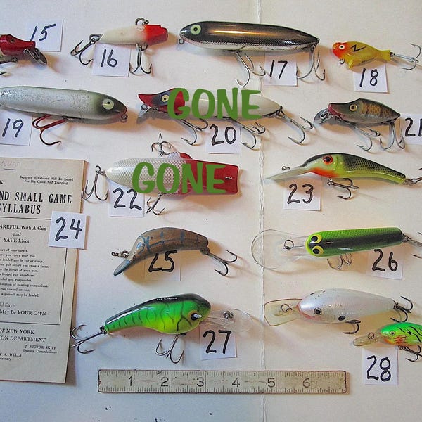 Fishing Lures Old Antique - Etsy