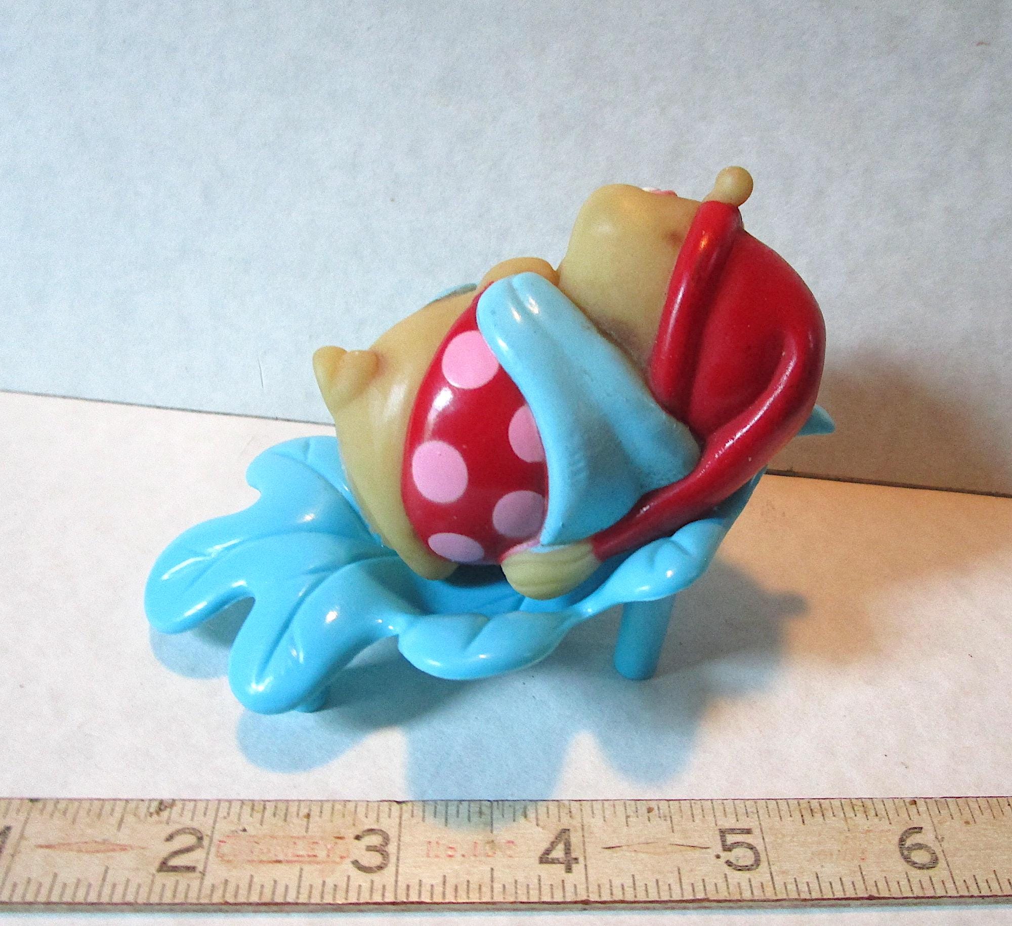 F226 Old Vintage “glo Grannybug” Glo Bug W/leaf! Retro Toy Figure! Glo ...