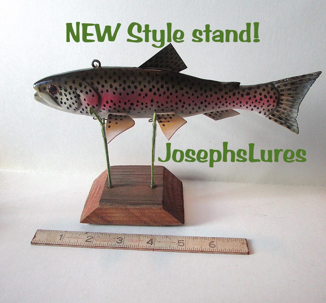 Buy NEW! NATURAL Barn Board Display Stand for Fish Decoys. Carvings, or ...
