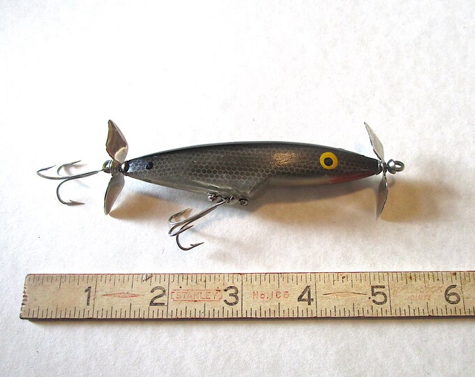 SM207 Unique Old Weber “shadrac” Vintage Fishing Tackle Box Lure! Great ...