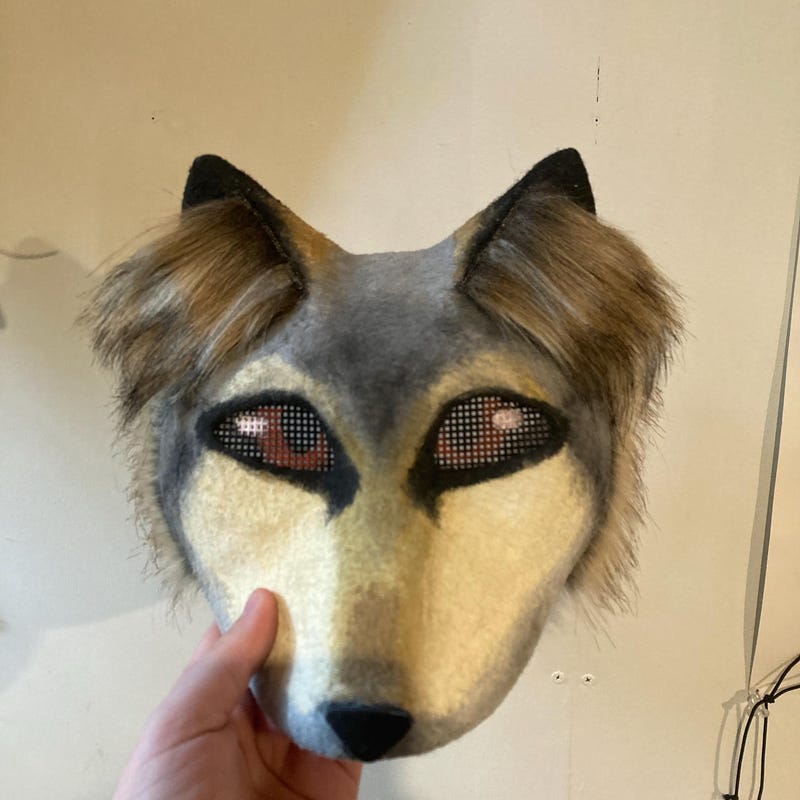 Wolf Therian Mask - Etsy
