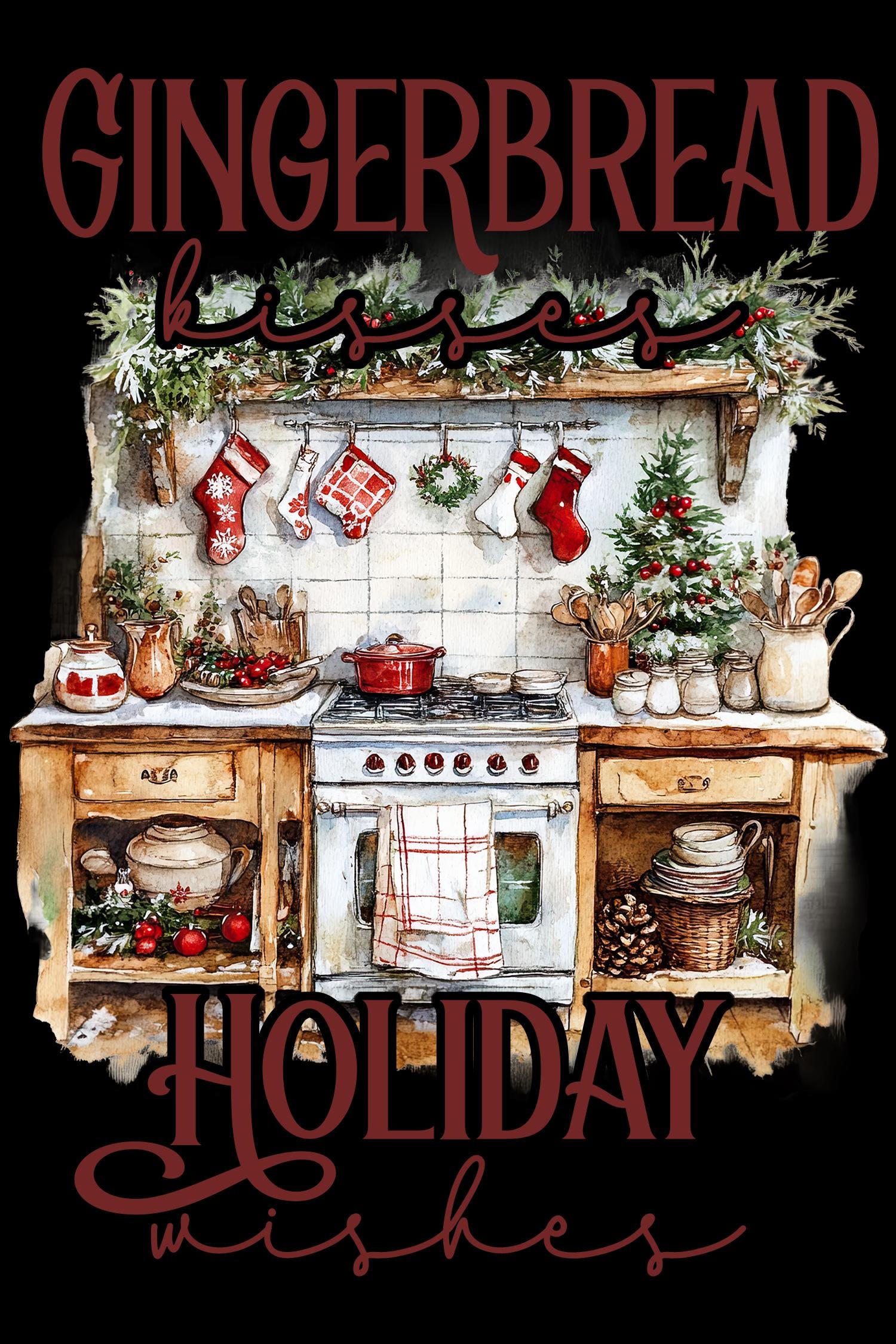 Christmas Kitchen PNG Clipart Bundle: Baking & Decor (digital Download ...