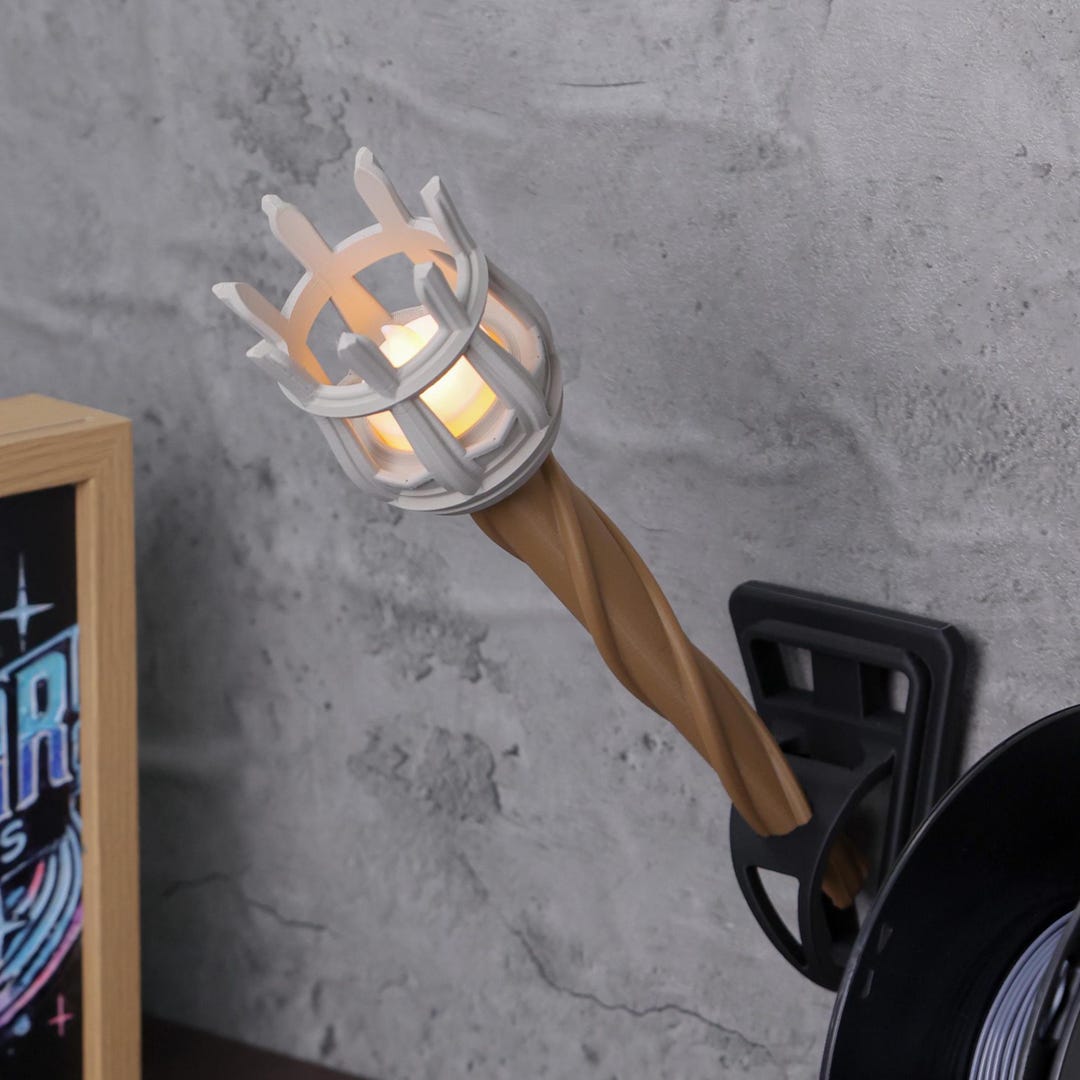 Medieval Wall Torch Light LED 3D Printed Castle Wall Mount Lamp for ...