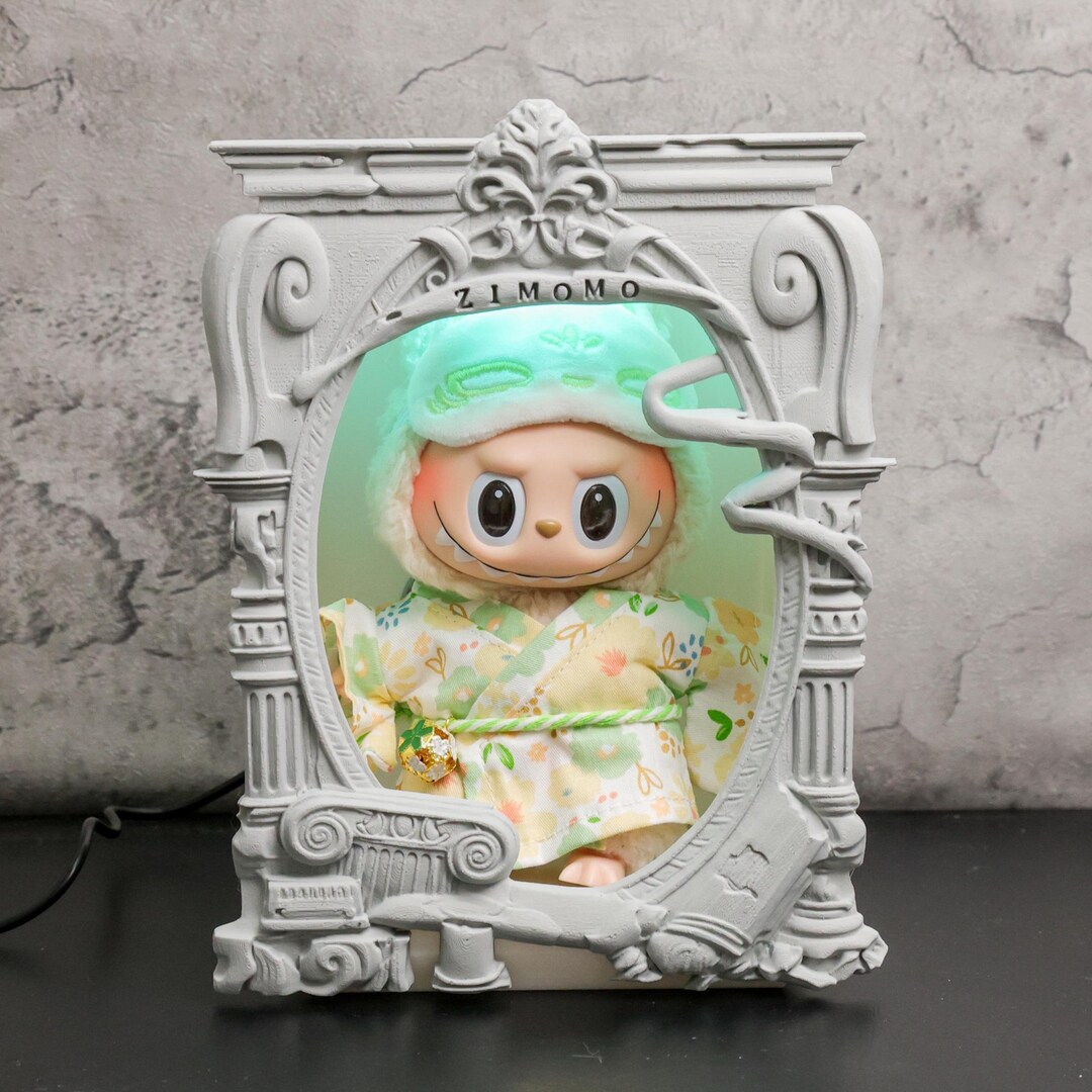 Labubu Lightbox Gothic LED Display Lamp for Figures Desktop Decor ...