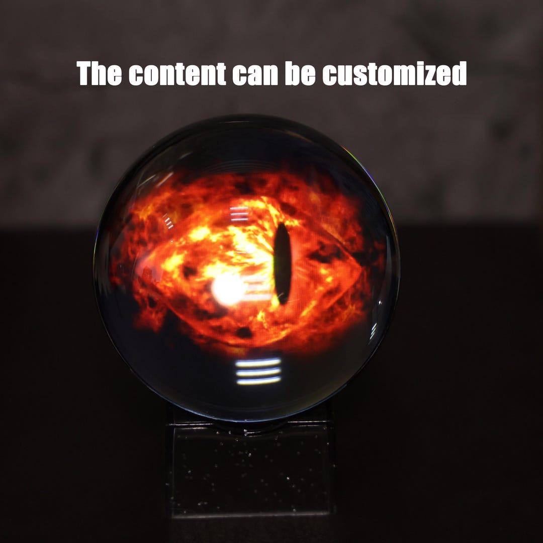 Sauron Eye Crystal Ball 3D Magic Sphere Lofr Fantasy Glass Orb ...