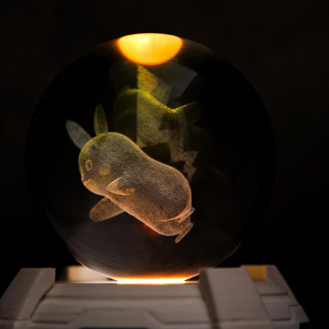 Enchanting Anime Electric Creature Crystal Ball Night Light With Color ...
