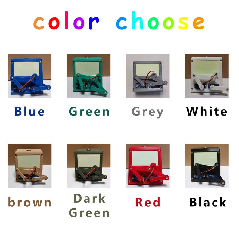 Mechanical Glow Writing Clock Auto Time Writer Desk Gadget LED Tracer ...