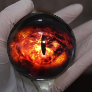 Sauron Eye Crystal Ball 3D Magic Sphere Lofr Fantasy Glass Orb ...