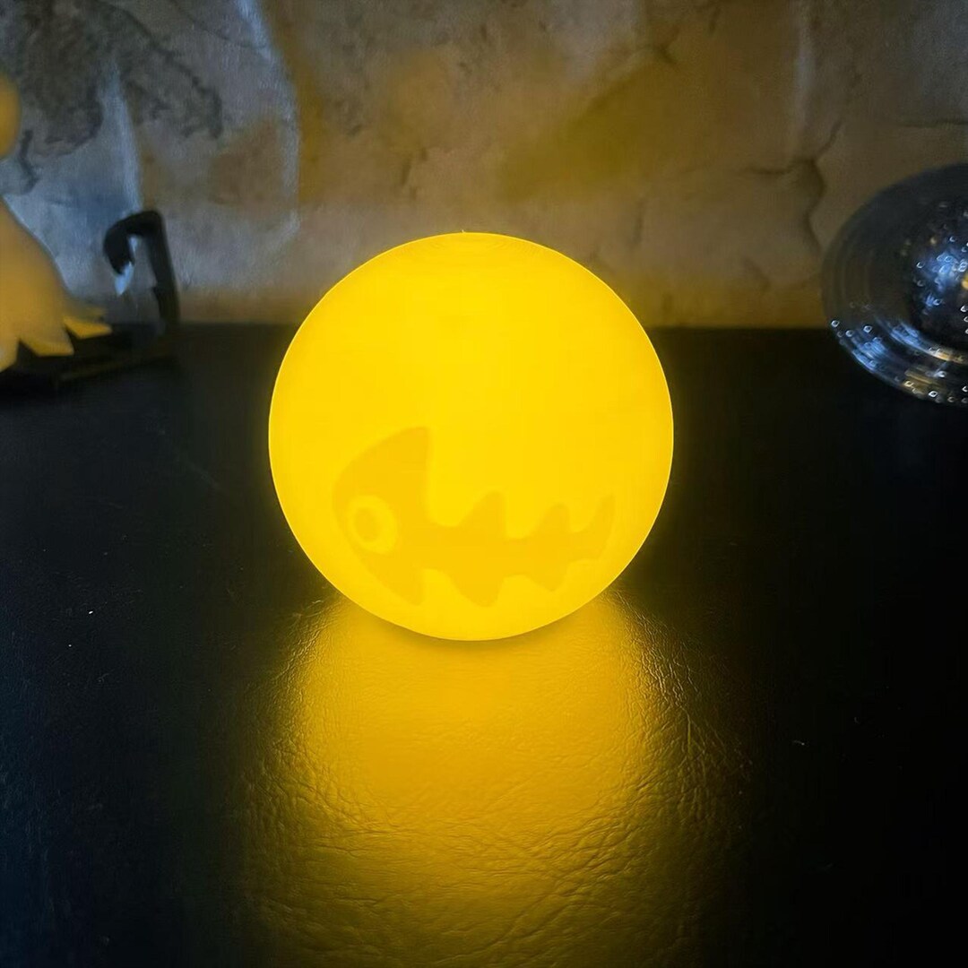Splatoon Golden Egg LED Lamp 3D Printed Fish Egg Night Light Splatoon 3 ...