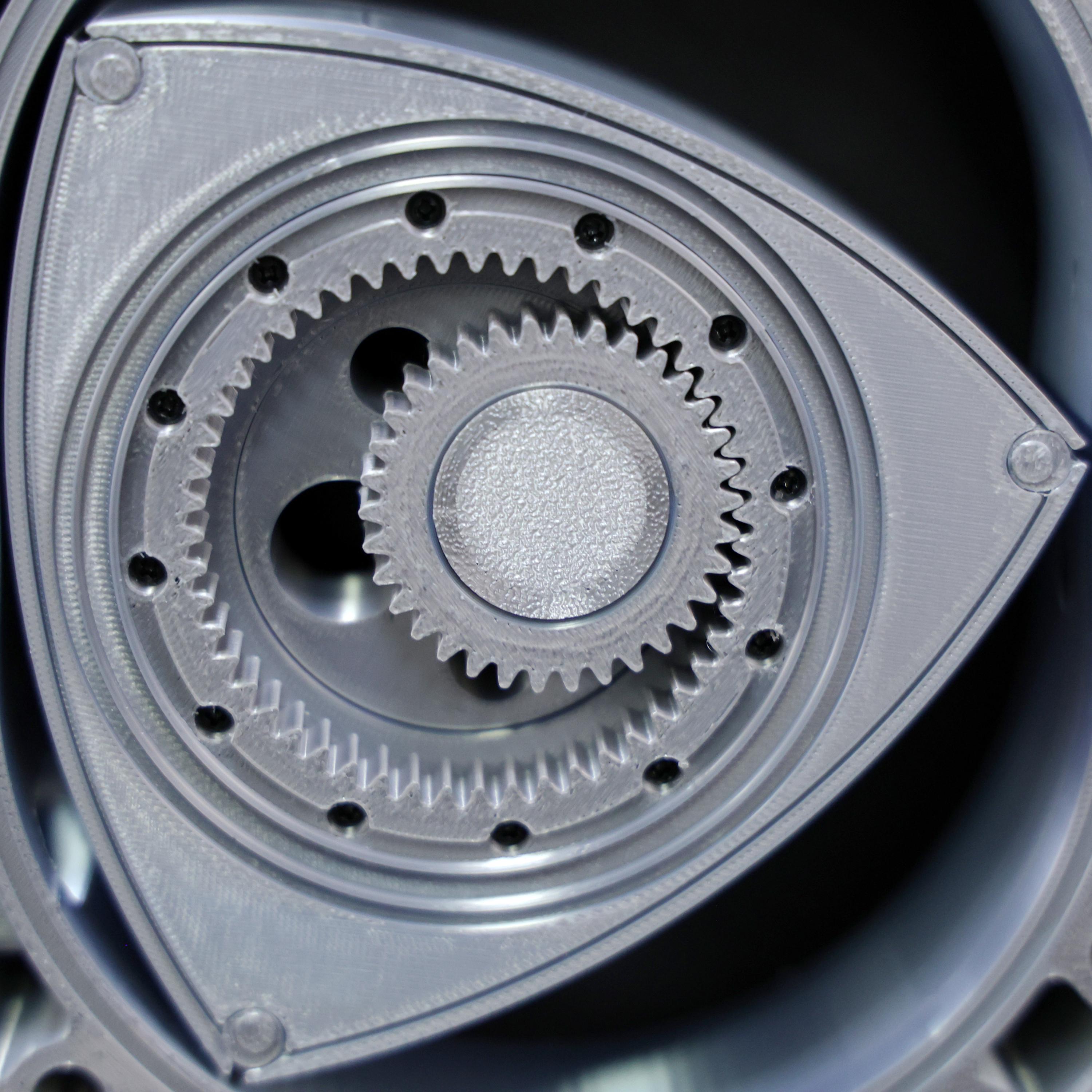 Wankel Engine 3D Model USB Powered Moving 3D Printed Engine Office ...