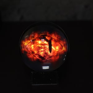 Sauron Eye Crystal Ball 3D Magic Sphere Lofr Fantasy Glass Orb ...