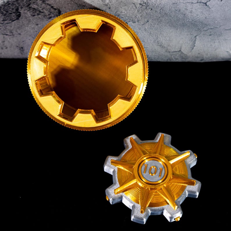 Fallout 3D Printed Vault 101 Landmine Dice Storage Box With Locking Lid ...