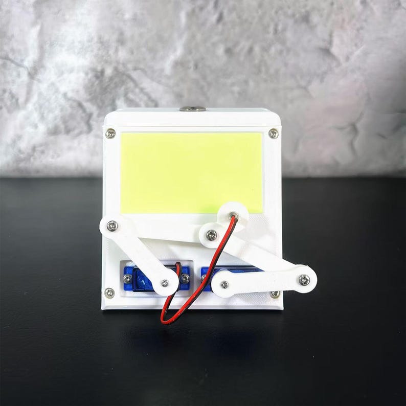 Mechanical Glow Writing Clock Auto Time Writer Desk Gadget LED Tracer ...