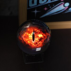 Sauron Eye Crystal Ball 3D Magic Sphere Lofr Fantasy Glass Orb ...