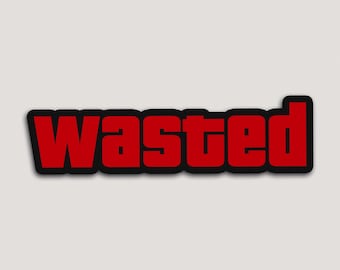 Wasted Sticker - Etsy