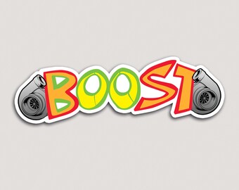 Turbo Power Car Sticker: Boost Your Vehicle's Performance and Style! - Etsy
