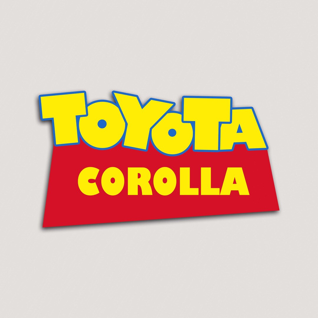 TOYOTA COROLLA STICKER - Etsy