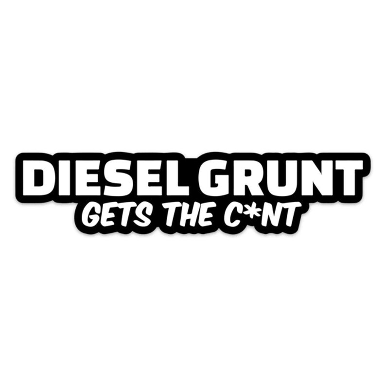 DIESEL GRUNT STICKER - Etsy