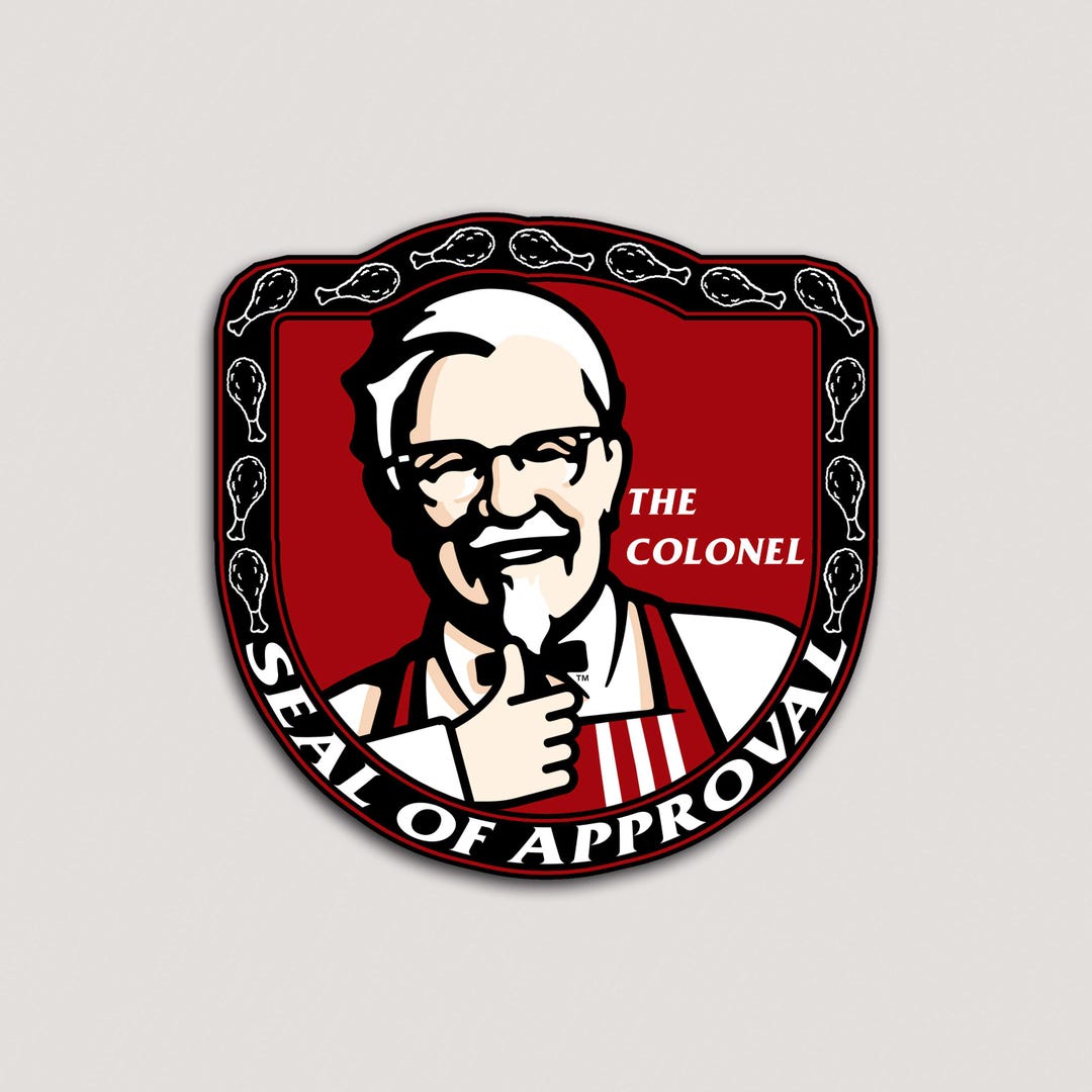 THE COLONEL SEAL of Approval Sticker - Etsy