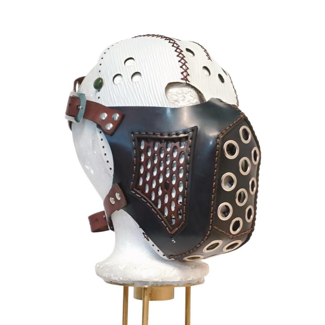 Leather Biker Half Mask: Steampunk Riding Mask - Etsy