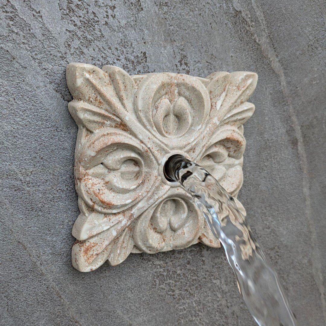 Wall Water Emitter 5.5" Pool Water Feature Water Spout Raised Pool Wall ...