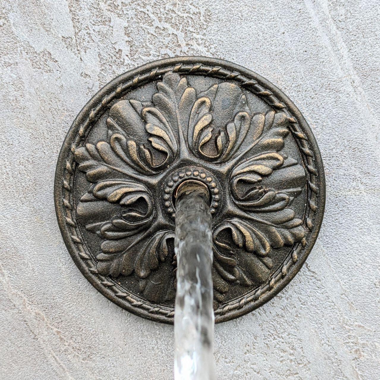 Water Spout Rosette 6" Pool Water Feature Wall Fountain Emitter Water ...