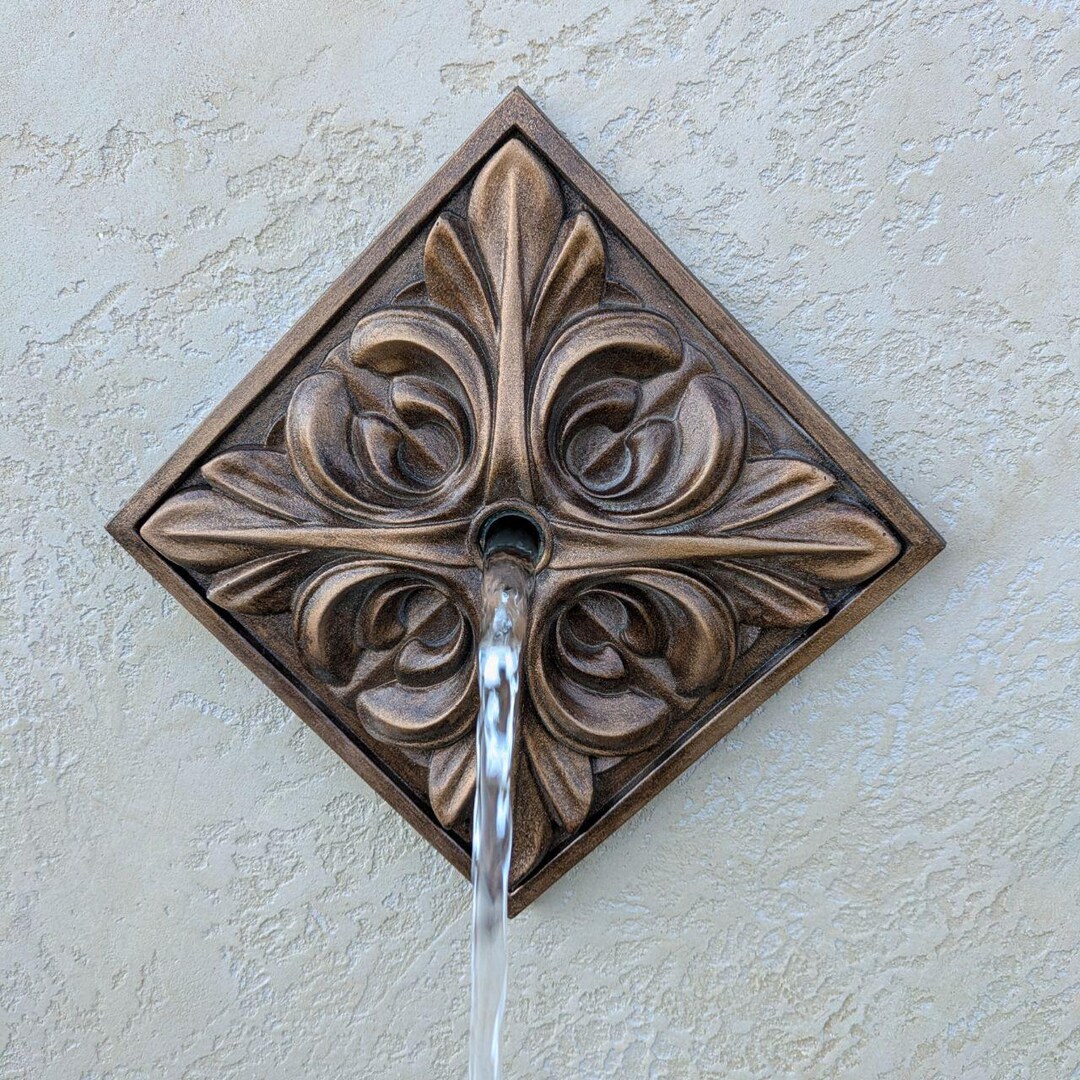 Wall Water Emitter 8" Pool Water Feature Water Spout Raised Pool Wall ...