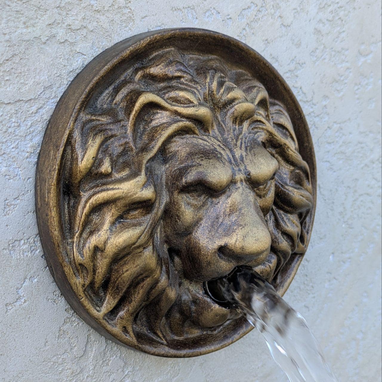 Lion Head Water Spout 6" Pool Spitters Water Feature Wall Fountain ...