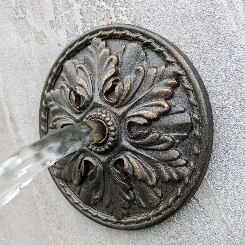 Water Spout Rosette 6" Pool Water Feature Wall Fountain Emitter Water ...