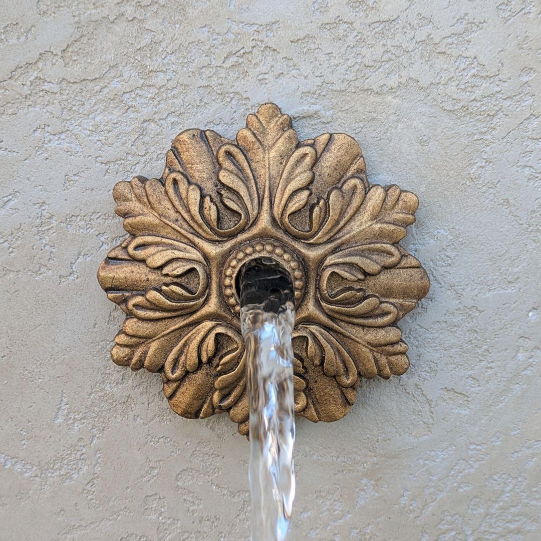 Water Spout Rosette 5.1/4" Pool Water Feature Wall Fountain Emitter ...