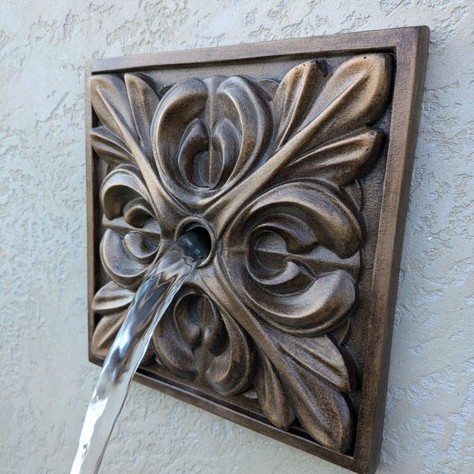 Wall Water Emitter 8" Pool Water Feature Water Spout Raised Pool Wall ...