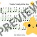 Kids Songs Printable Music Sheet - Music Notes in Treble Clef - 6 ...