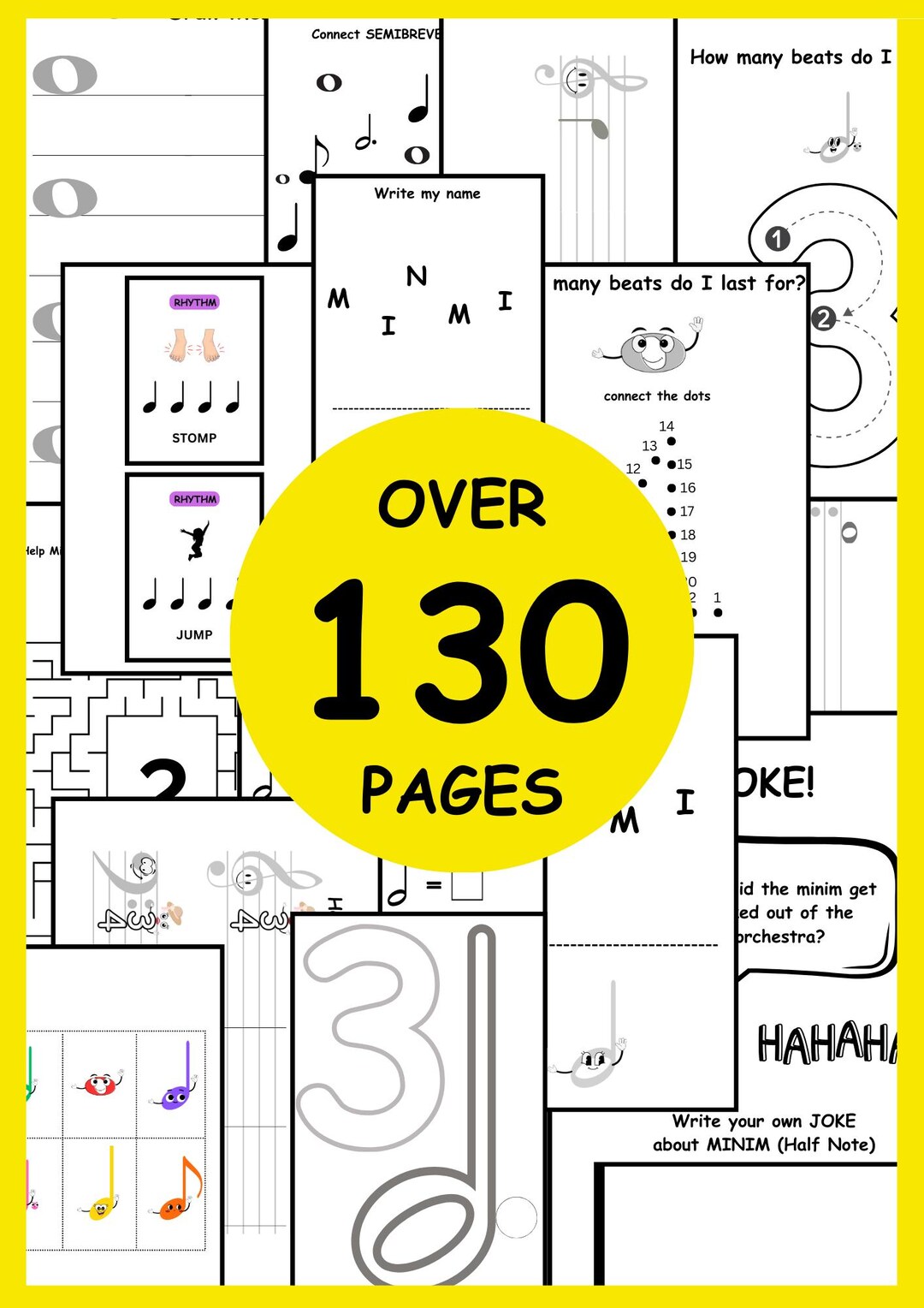 Music Worksheets - NOTE VALUES - Fun Music Lesson Activities for Kids ...