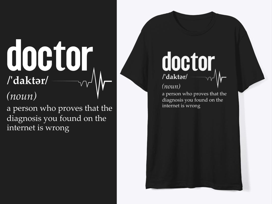Funny Cool Doctor Definition T-shirt Design | Editable & Color ...
