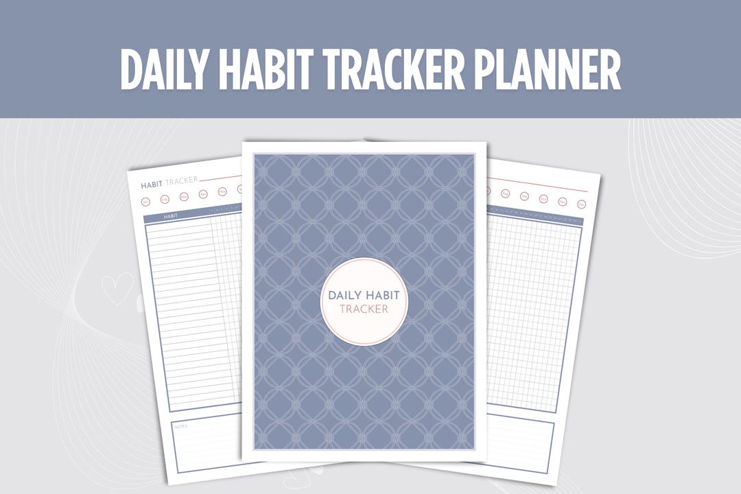Daily Habit Tracker Printable Template | KDP Interior | PDF, EPS ...
