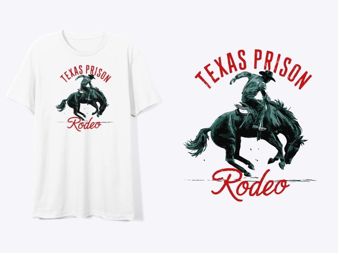 Texas Prison Rodeo PNG, Vintage Rodeo Design, Retro Western Cowboy ...