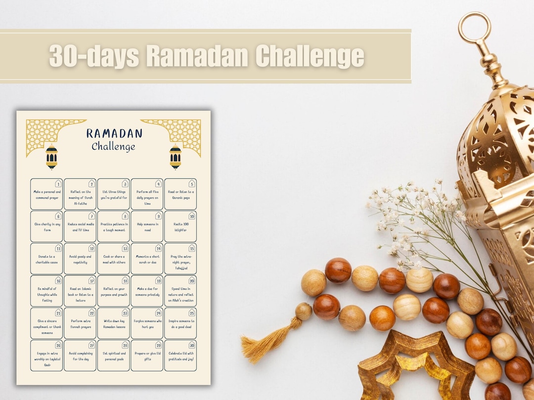 30-day Ramadan Challenge | Printable Ramadan Planner - Etsy