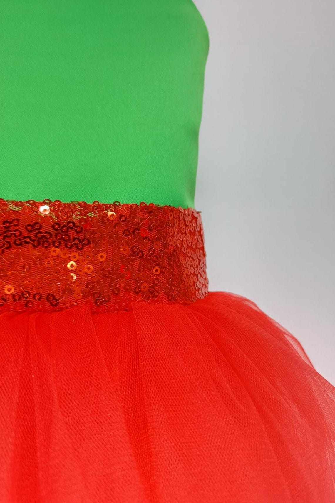 Christmas Dress for Girl – Green and Red Tulle High Low Holiday Party ...