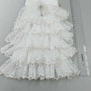Victorian Vampire Lace Jabot for Women – Gothic White Ruffled Cravat ...