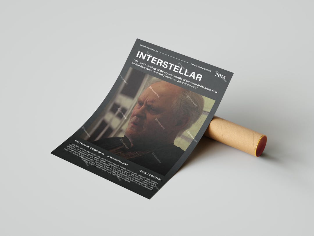 Interstellar Movie Poster, With A Quote From the Movie (dark Version 2 ...