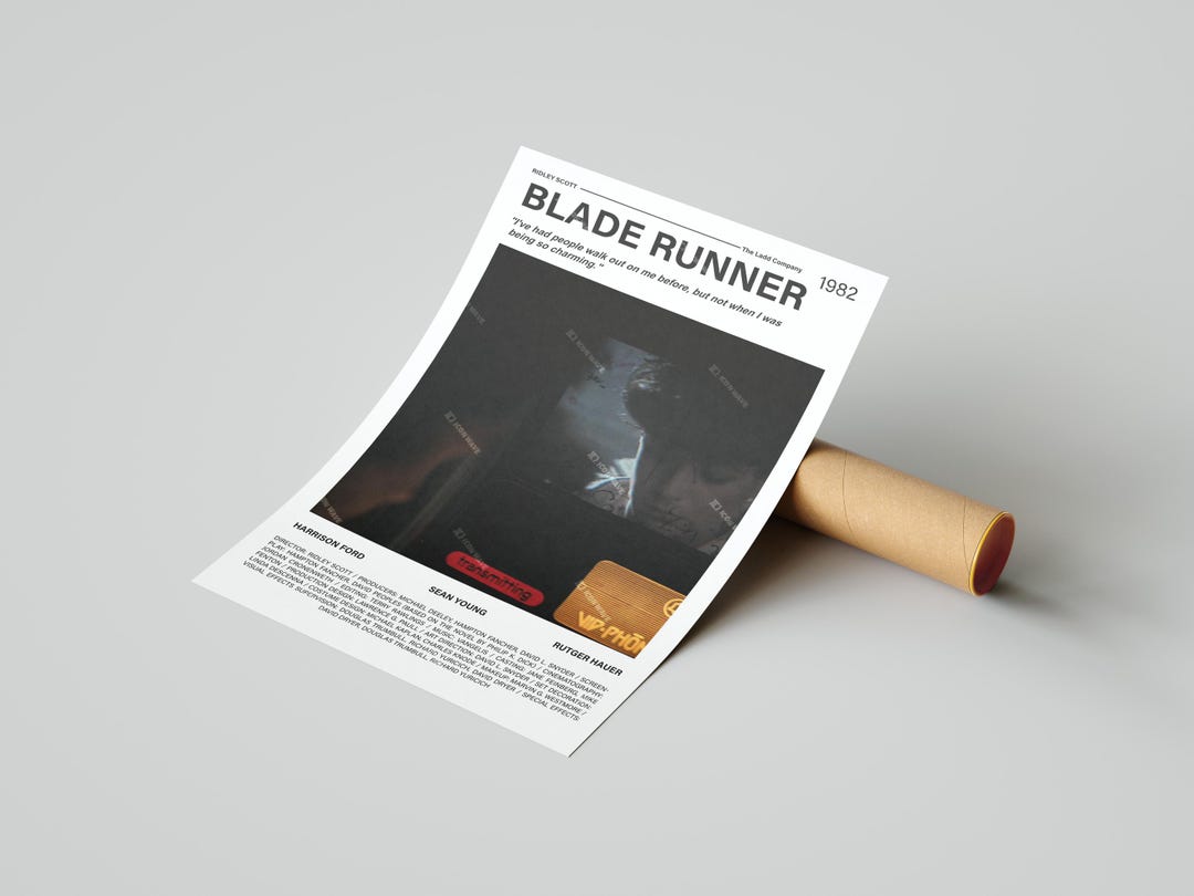 Blade Runner Movie Poster, With A Quote From the Movie (light Version 3 ...