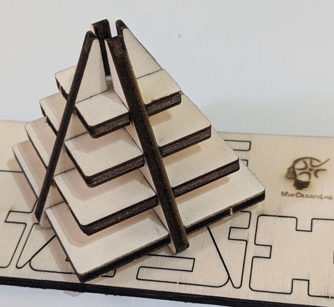 Wooden Pyramid, Construction, Fine Manual Skills, Children 5-8 Years ...