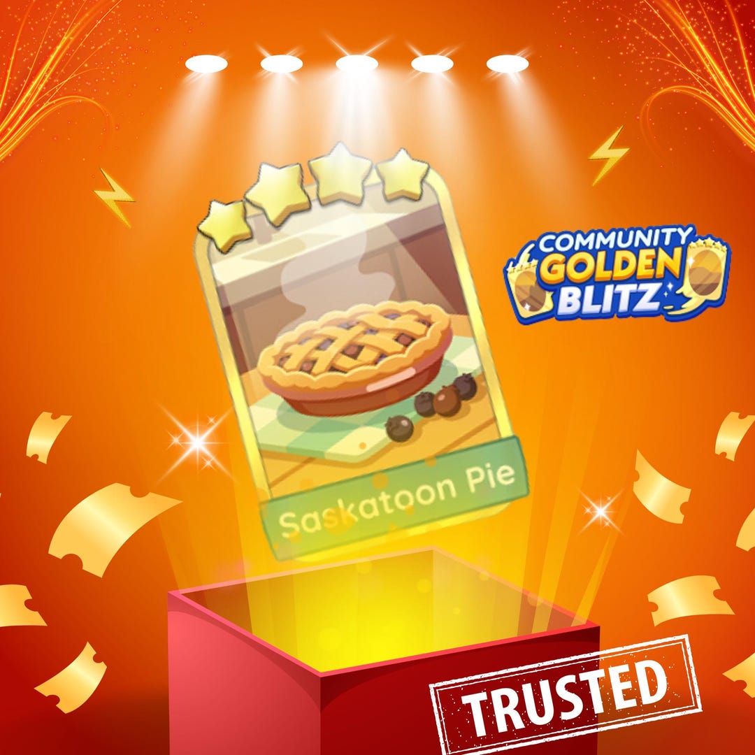 Monopoly_go Golden Card Sasakatoon Pie Bon Appetit || GOLDEN BLITZ - Etsy